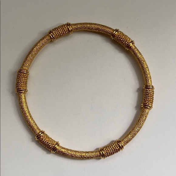Trifari | Jewelry | Vintage Crown Trifari Gold Bangle | Poshmark